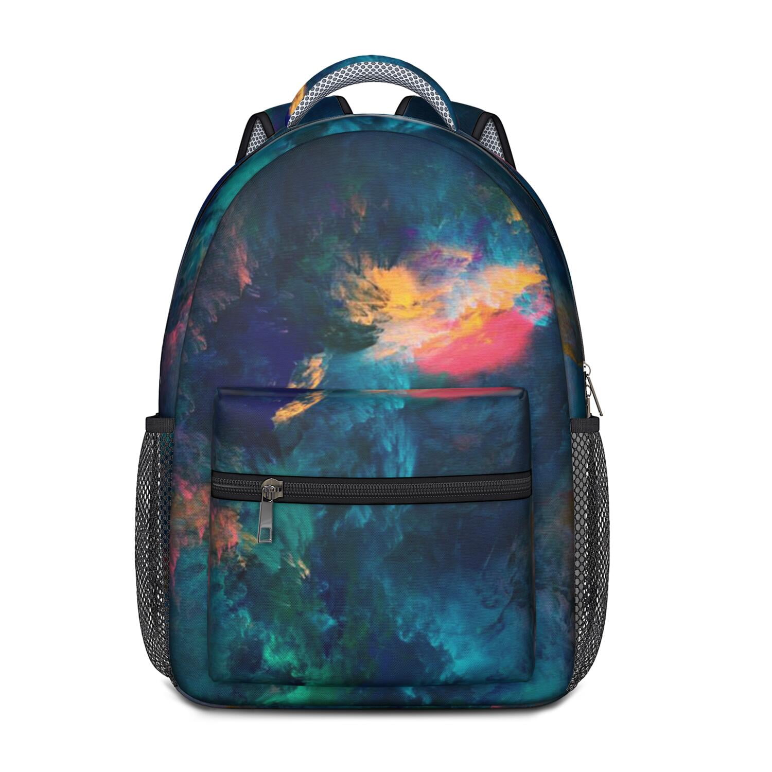 Space and Galaxy Aesthetic Backpack - Ergonomic Waterproof Bookbag with ...