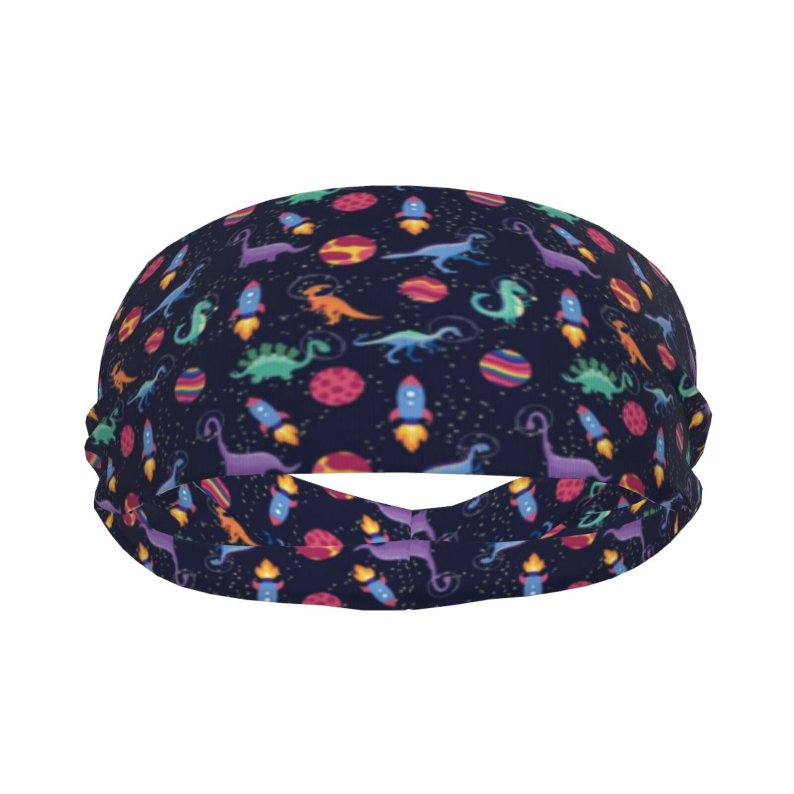 Space dinosaur A Sports Headbands for Men/Women Workout Headband Sweat ...