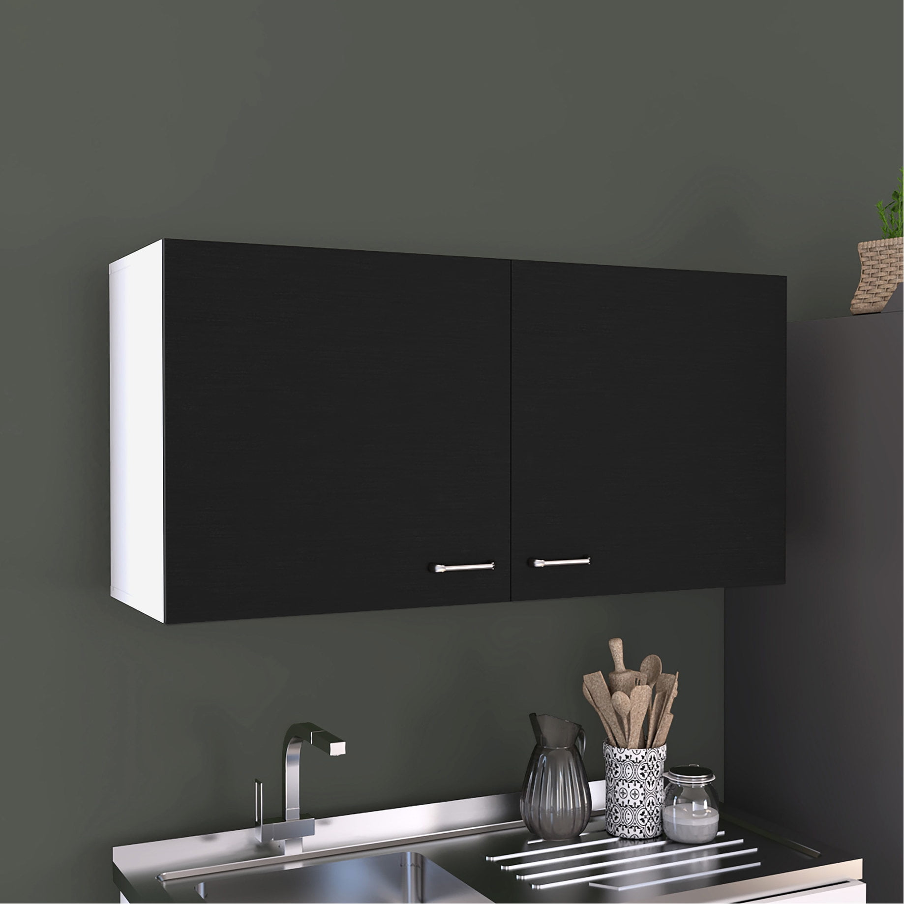 Space - efficient two - shelf double - door design - Instant extra ...