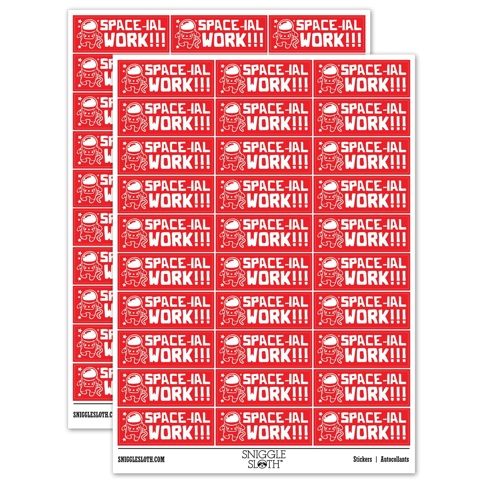 Space-ial Special Work Astronaut Teacher Student School Sticker Set ...