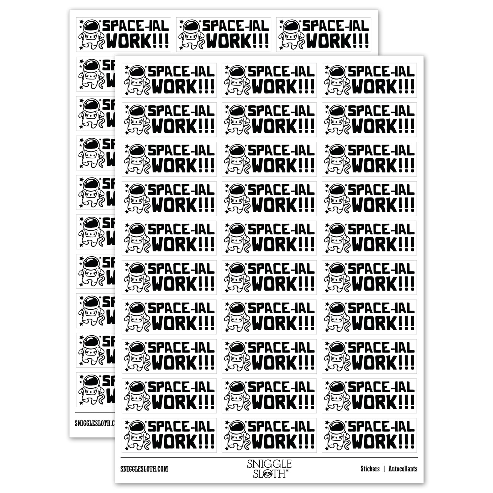 Space-ial Special Work Astronaut Teacher Student School Sticker Set ...