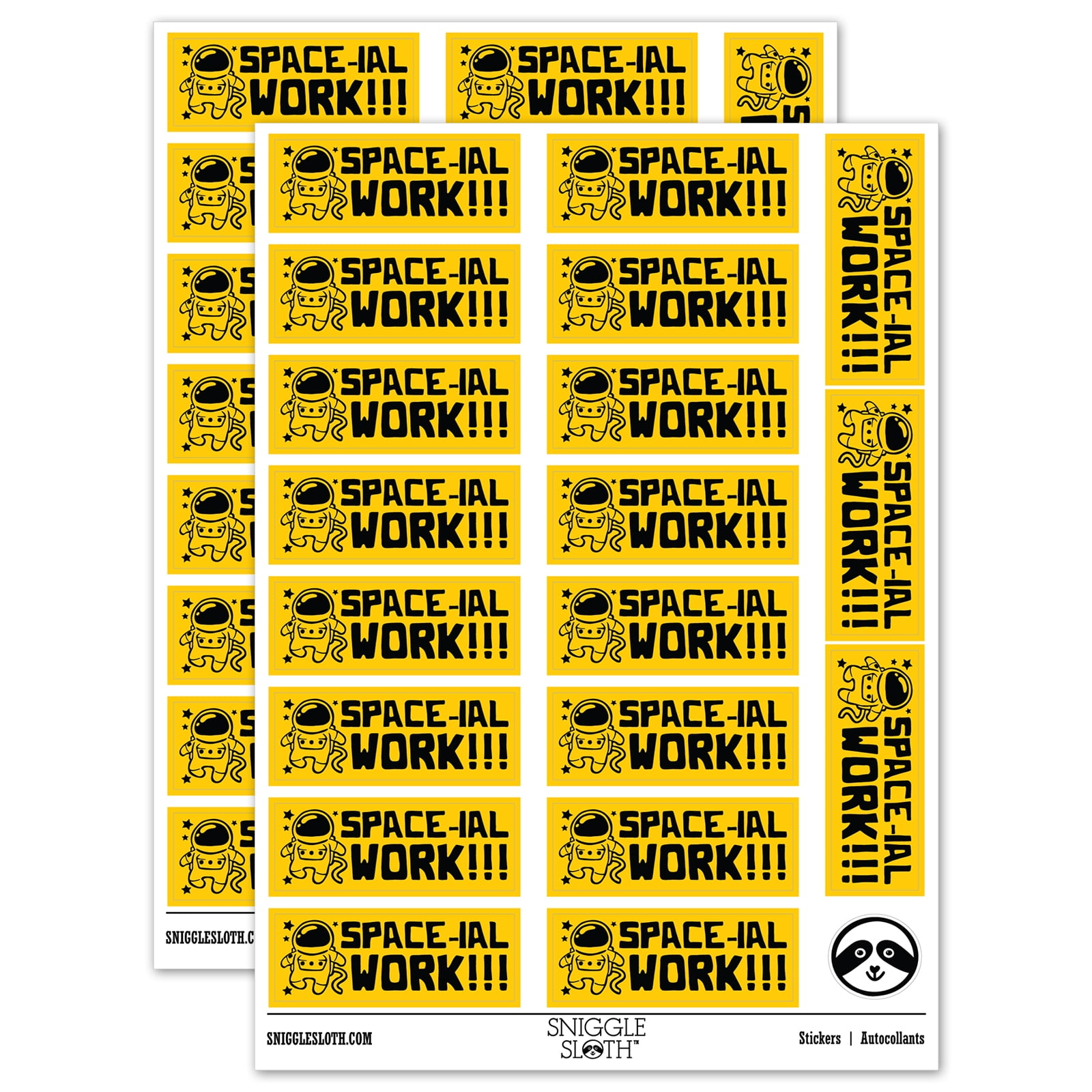 Space-ial Special Work Astronaut Teacher Student School Sticker Set ...