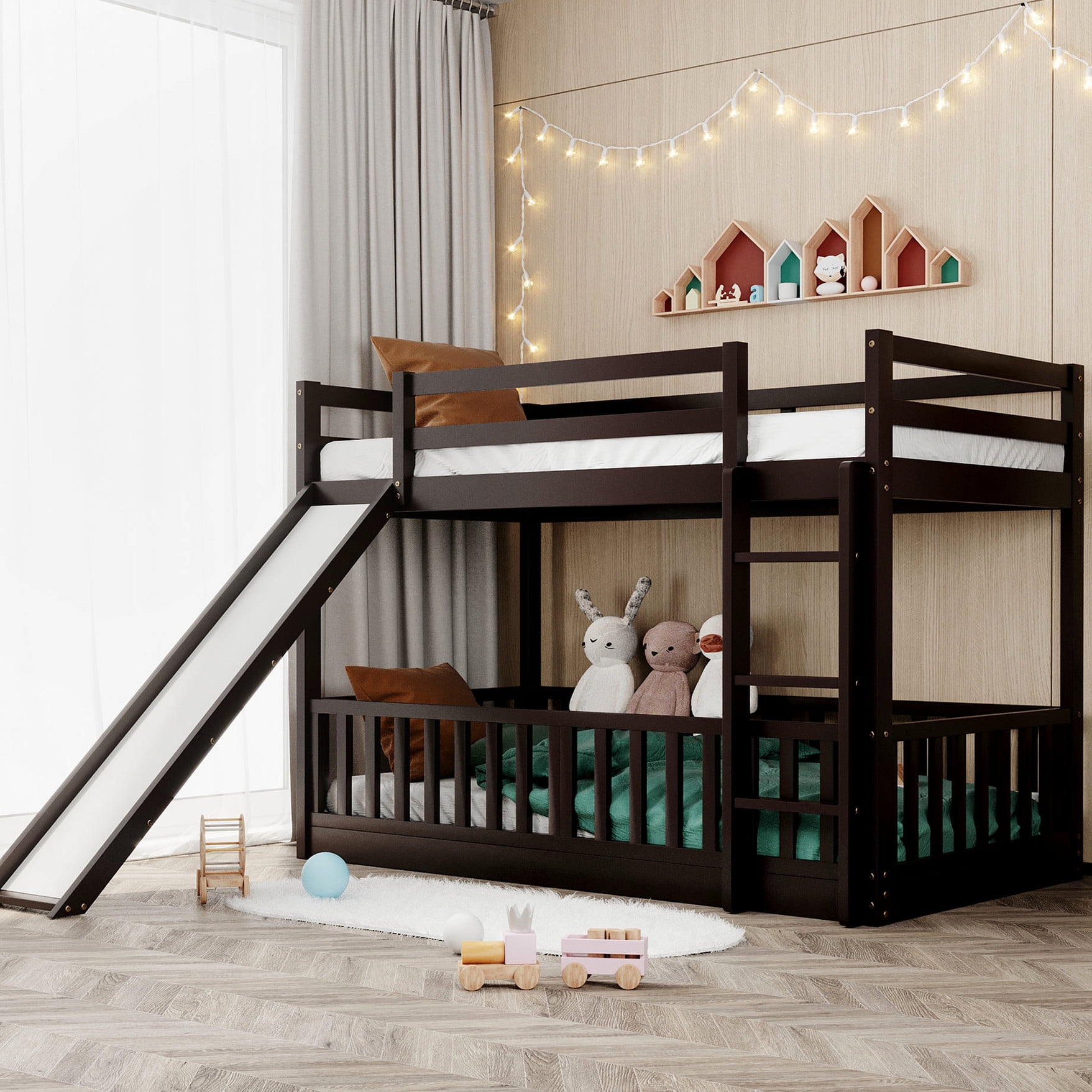 Space - saving, Aesthetic Design - Twin Bunk Bed for Bedroom ...