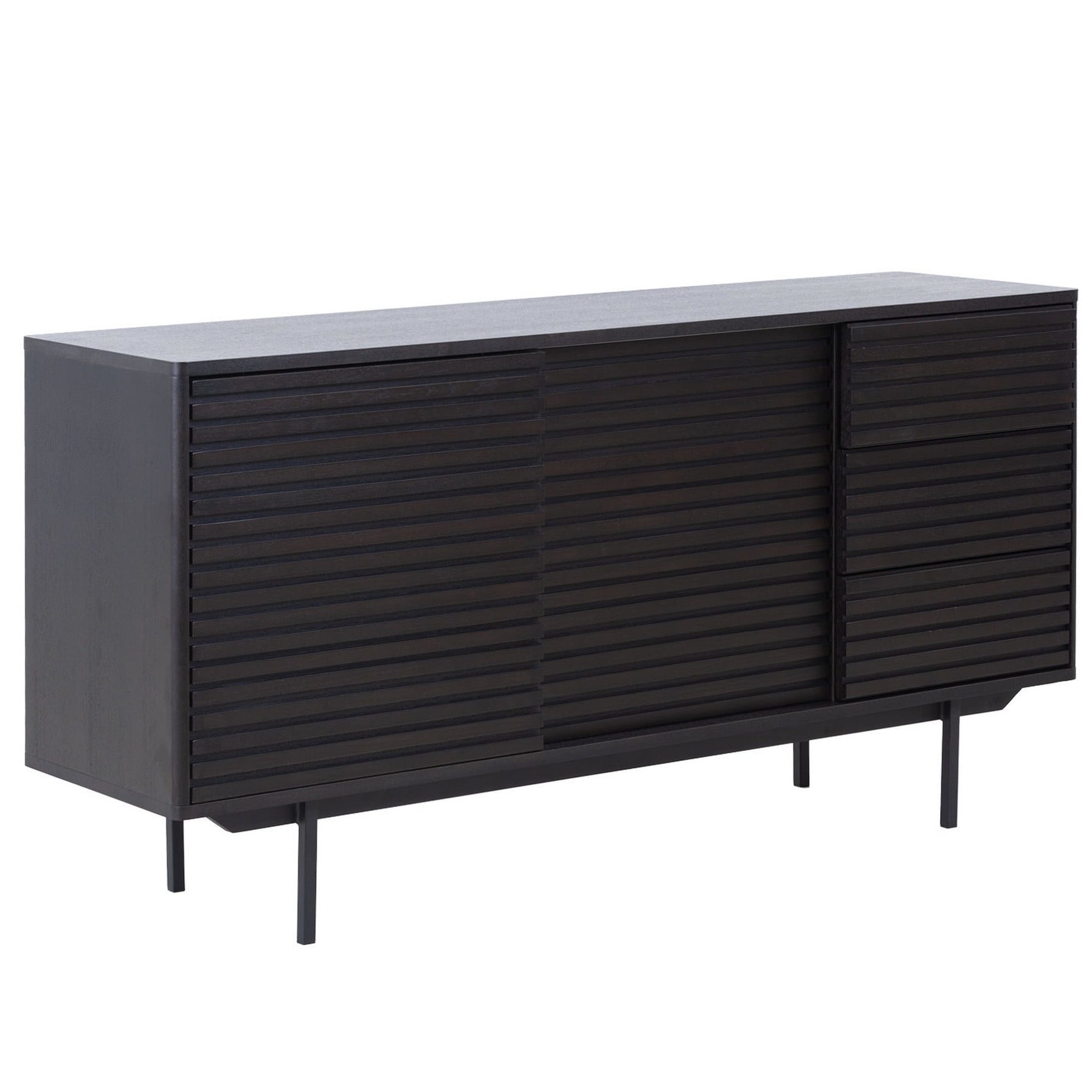 Space-saving Design/Living Room Buffet/Sturdy Wood + Steel Build ...