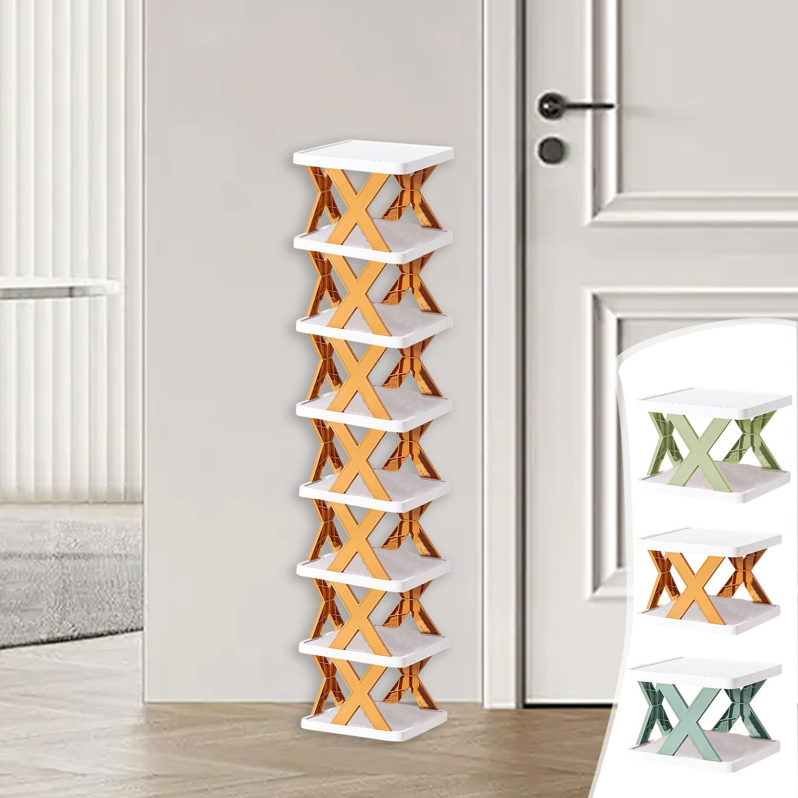 Space-saving Plastic Shelf, Multi-layer Storage, Stackable Design, for ...