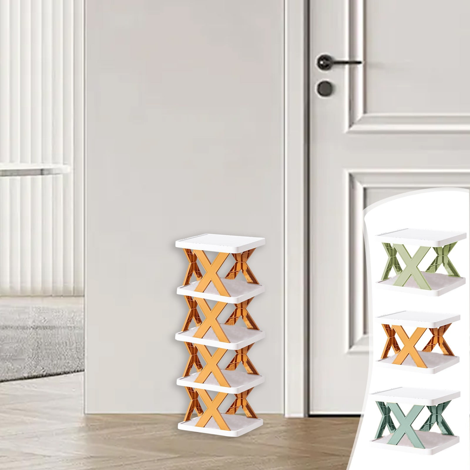 Space-saving Plastic Shelf, Multi-layer Storage, Stackable Design, for ...