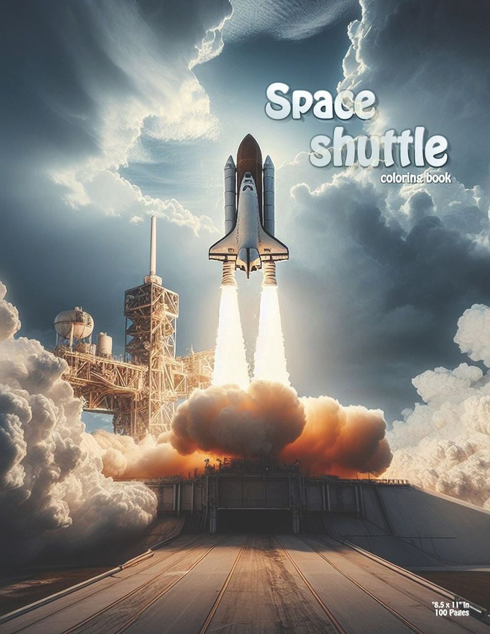 Space shuttle coloring book: wonderful coloring pages of space shuttle ...