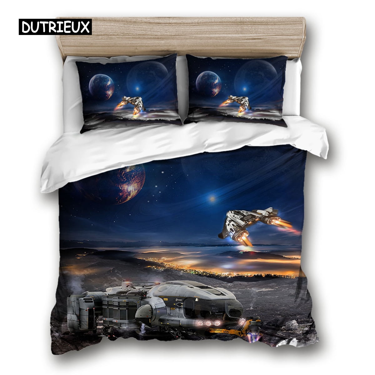Space star 3d Galaxy Duvet Cover Set Single double Twin/ 2pcs/3pcs ...