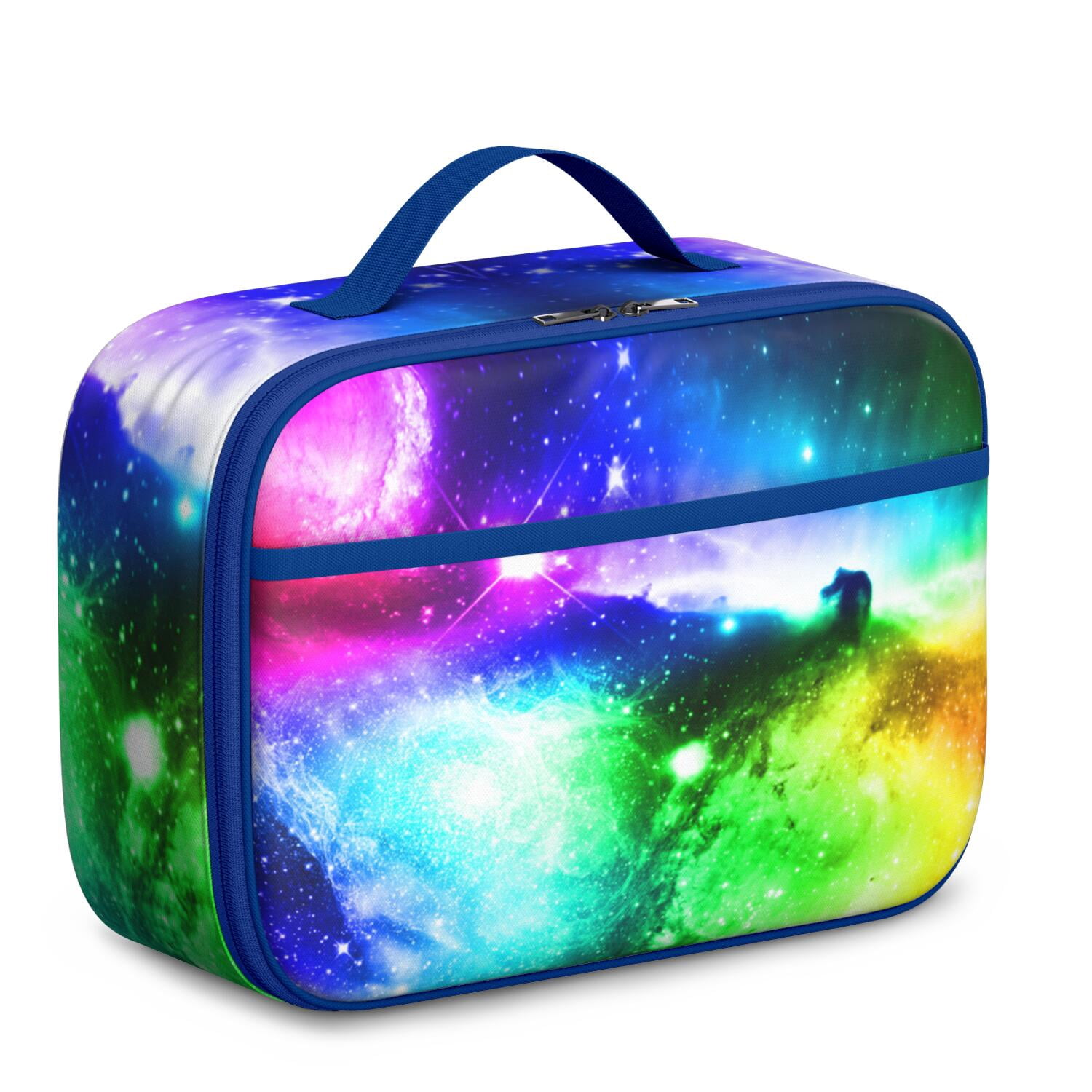 Space-themed Lunch Bag, Insulated Lunch Box with Cute Astronaut, Galaxy ...