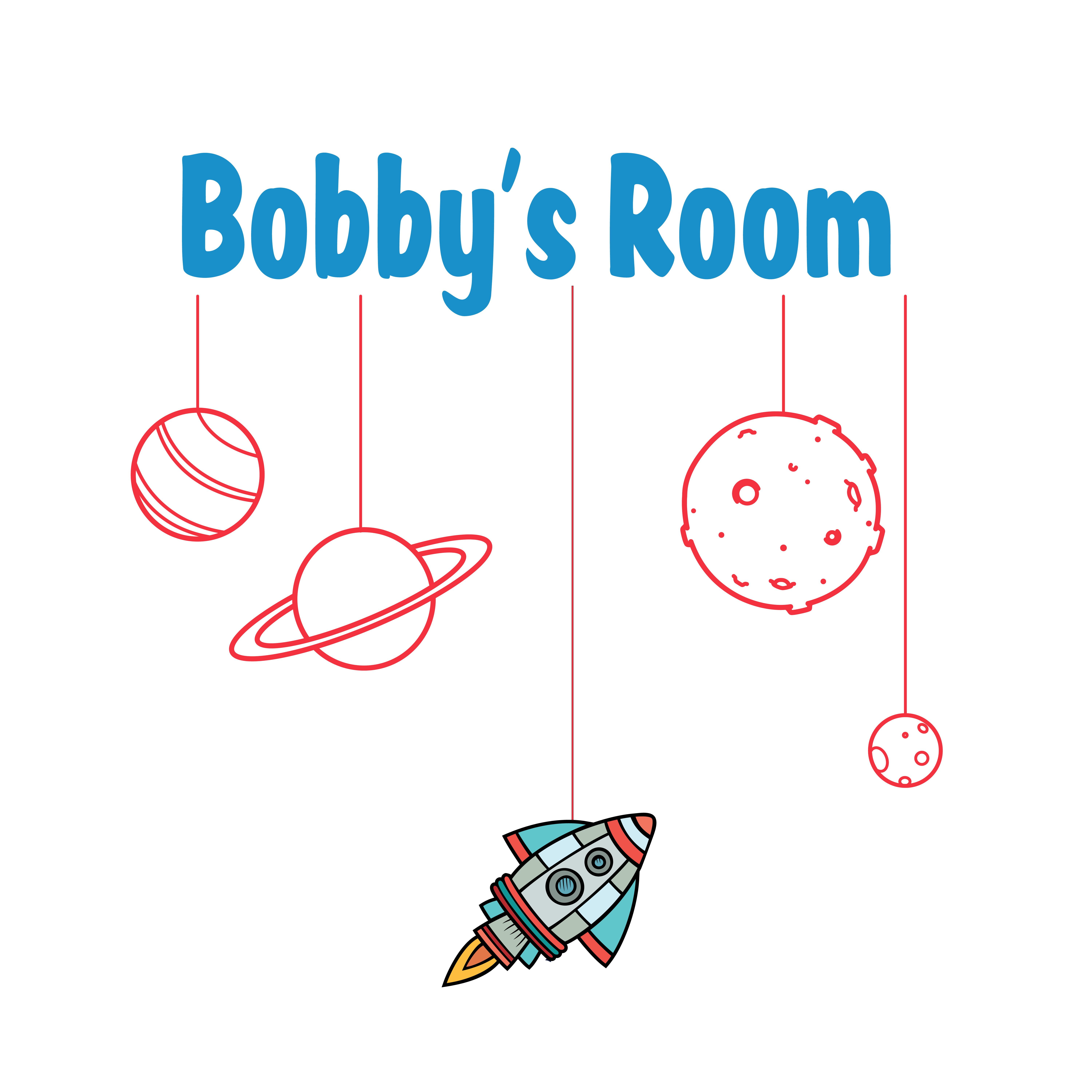 Space themed Vinyl Wall Decal - Personalized Vinyl Name Decals for Home ...