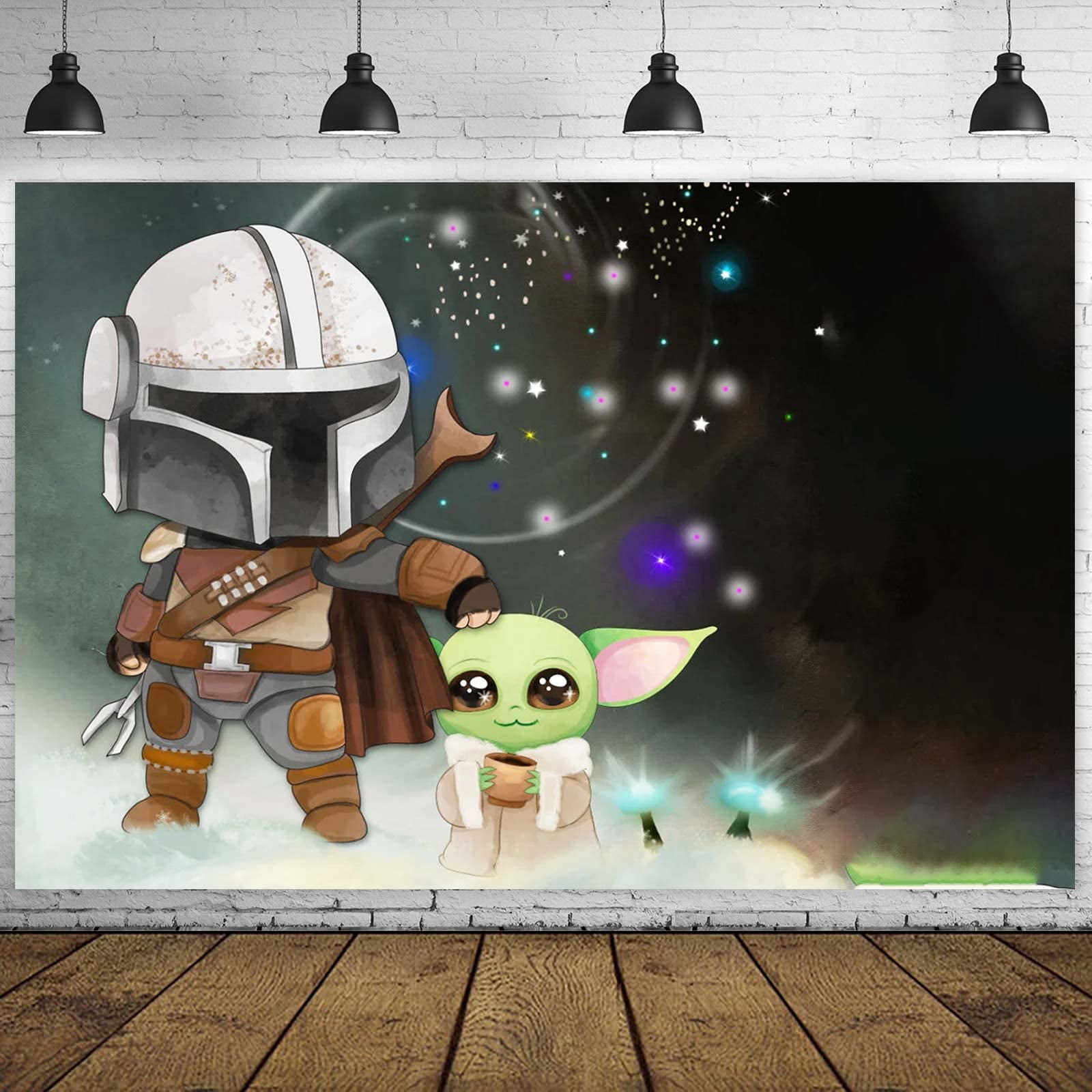 Space war Banner Backdrop One with The Force Theme Decor Decorations ...