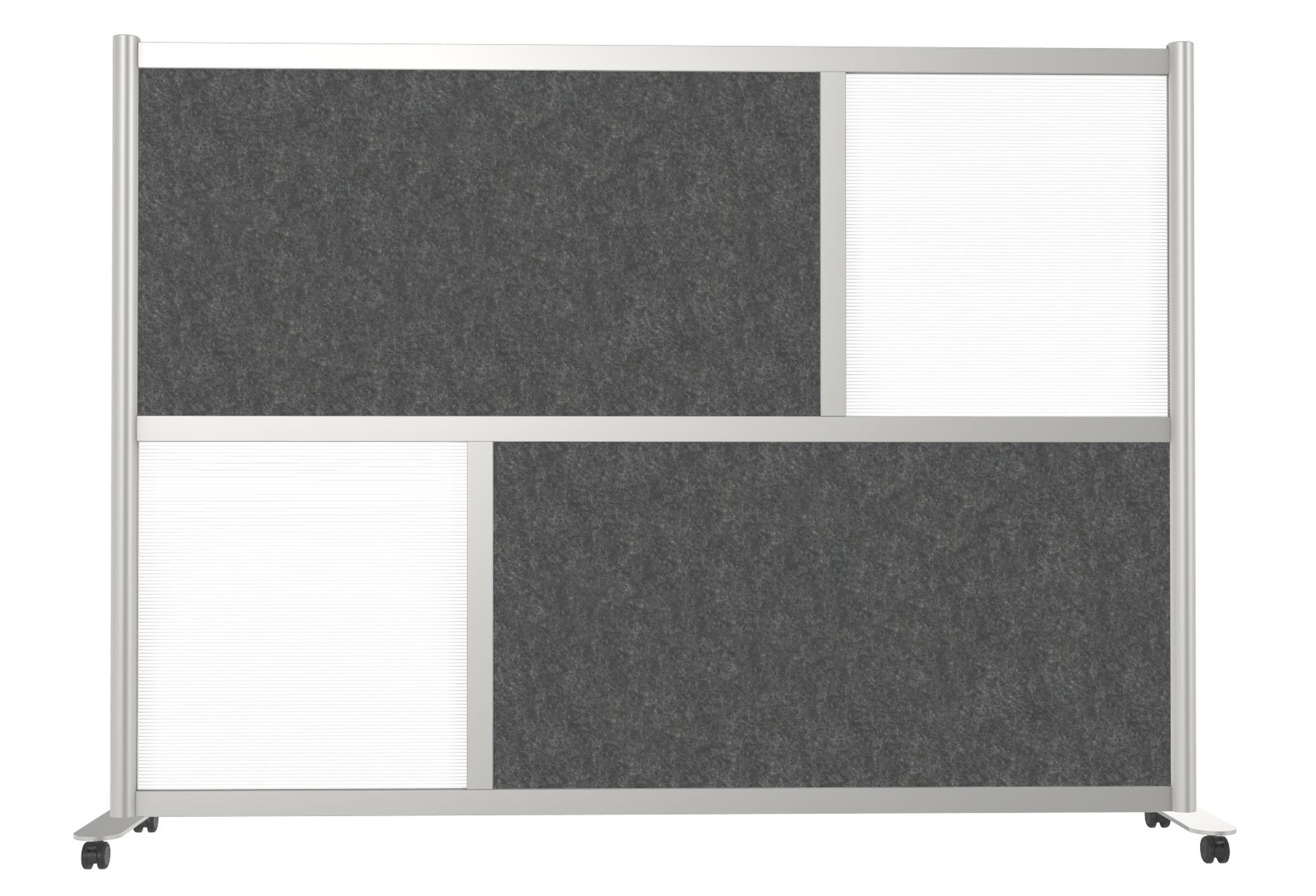 SpaceMakers 6 Ft Wood Laminate Room Divider – 76" Wide Privacy ...