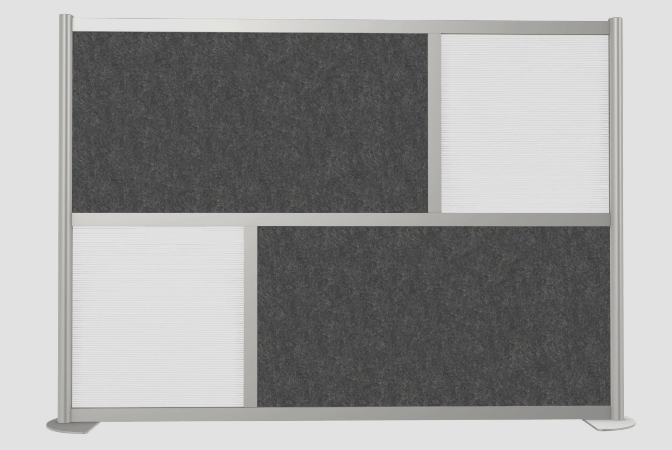 SpaceMakers 6 Ft Wood Laminate Room Divider – 76" Wide Privacy ...