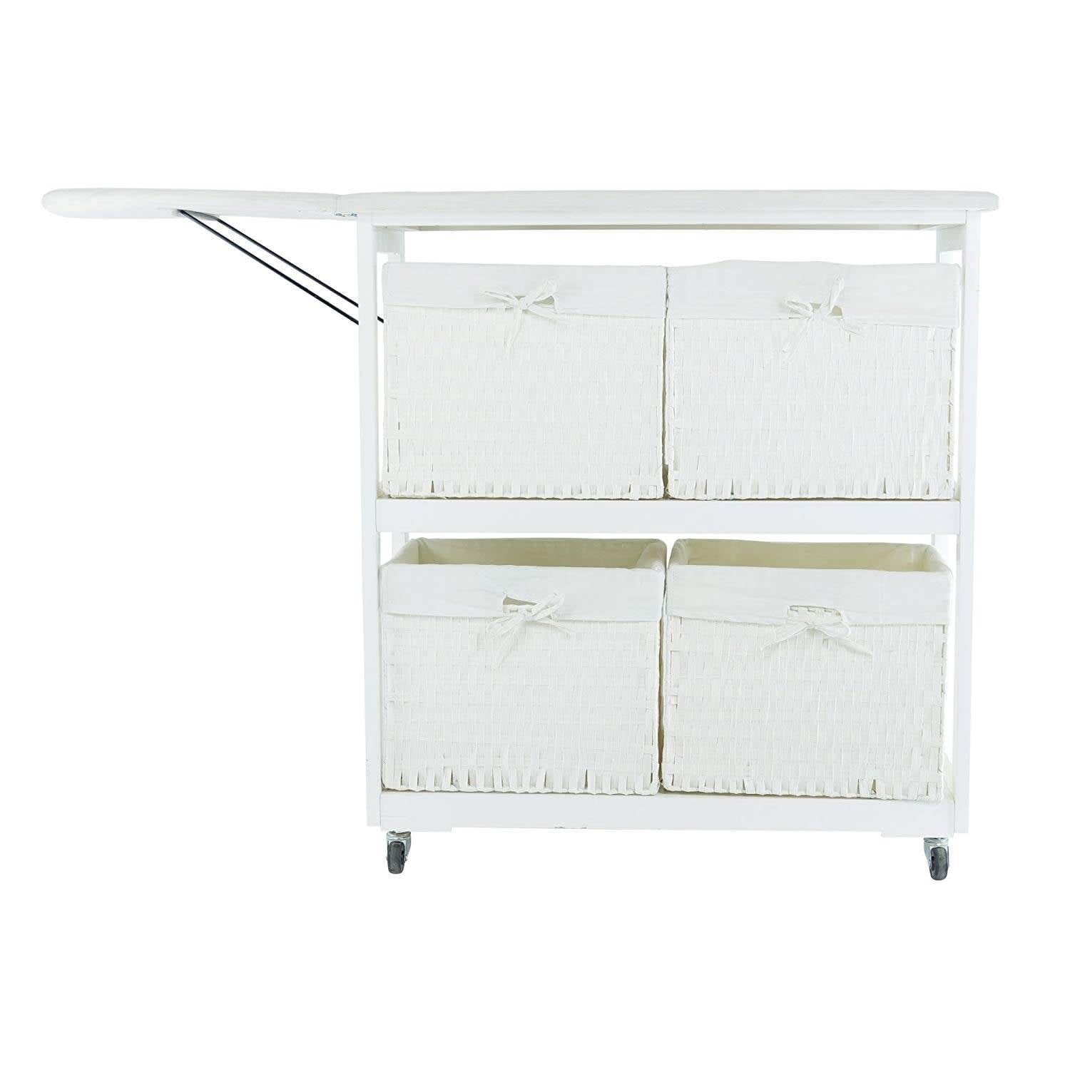 SpaceMaster Whitmor 33" Collapsible Metal Ironing Board &Laundry ...