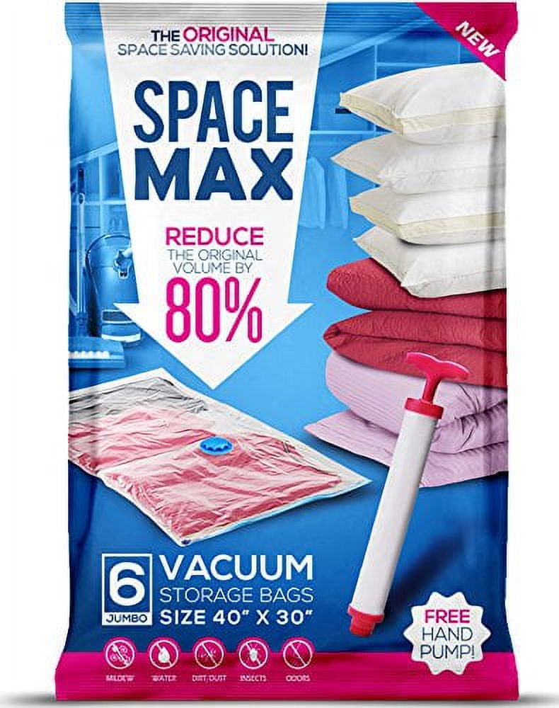 SpaceMax Premium Jumbo Vacuum Sealed Storage Bags for Blankets ...