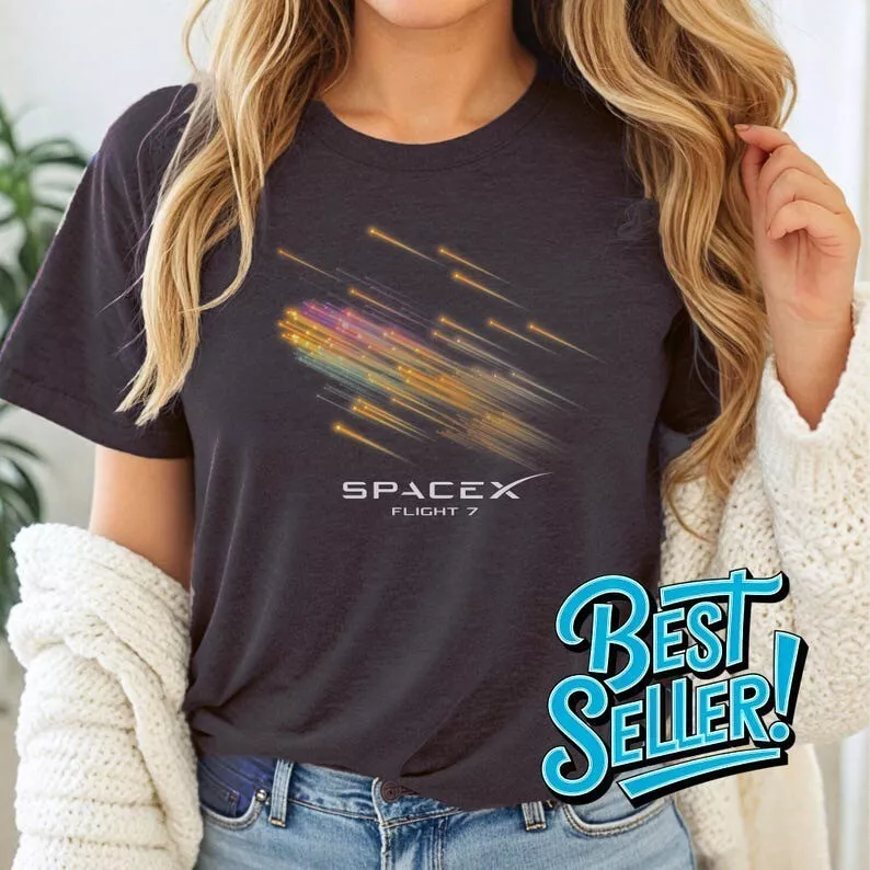 SpaceX Starship 7 Reentry T-Shirt, Atmospheric Breakup Design, Space ...