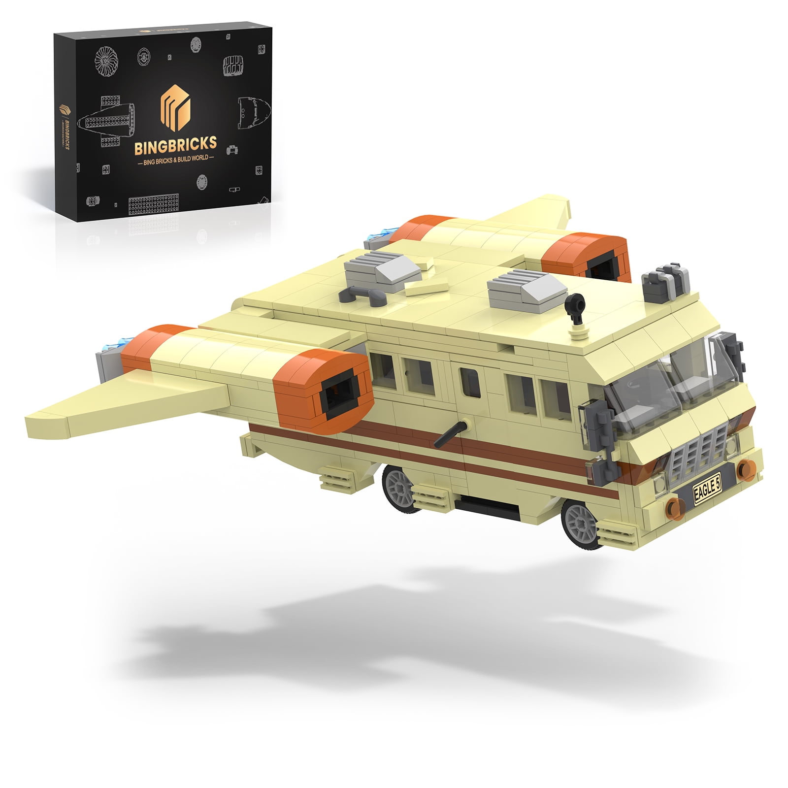 Spaceballs Eagle 5 Building Set, Space Movie Car Moc Model with Cockpit ...