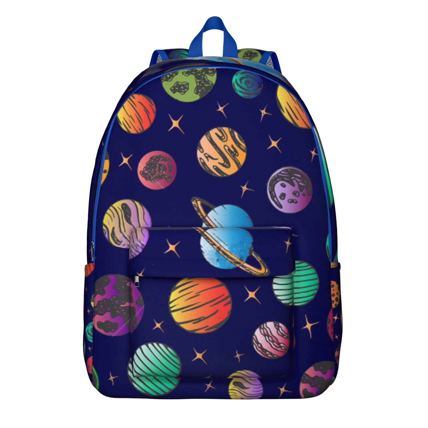 Spacecraft and Starry Night Backpack, Galaxy Moon Rocket Astronaut ...