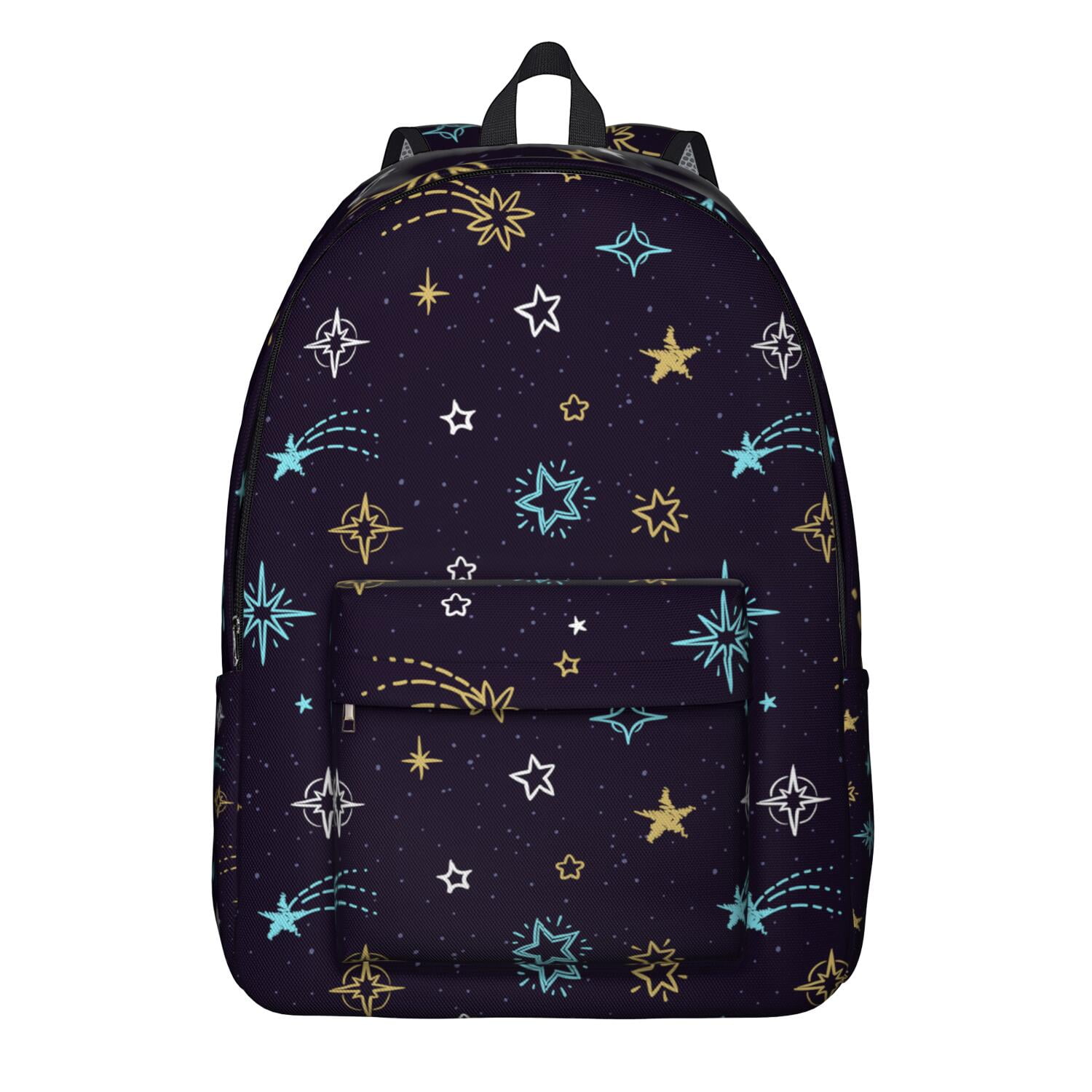 Spacecraft and Starry Night Backpack, Galaxy Moon Rocket Astronaut ...