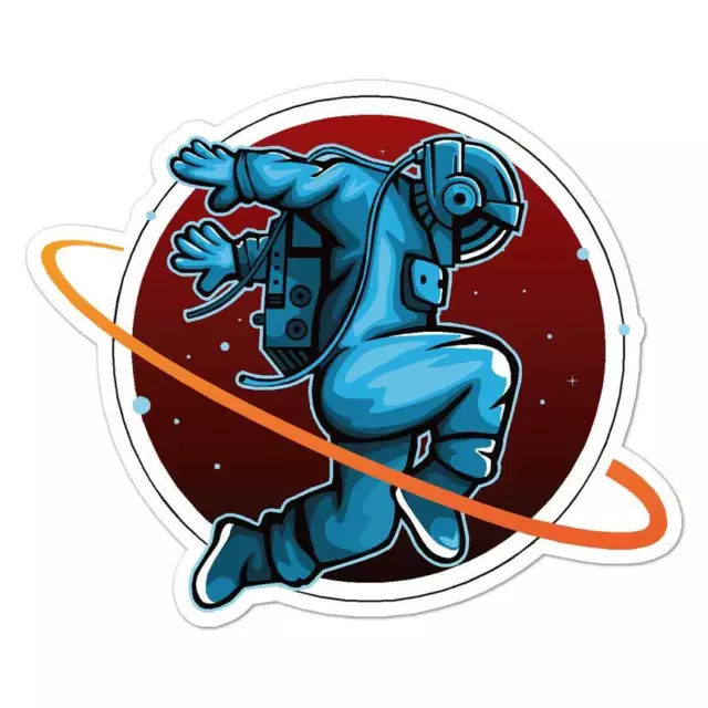 Spaceman Astronaut Sticker Indoor Outdoor Phone Decal Water Bottle ...