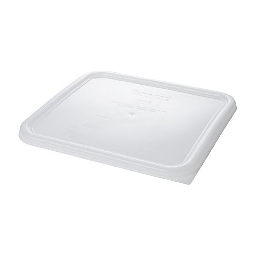 Spacesaver Square Container Lids, Polyethylene, White, 11.3 X 10.5 ...