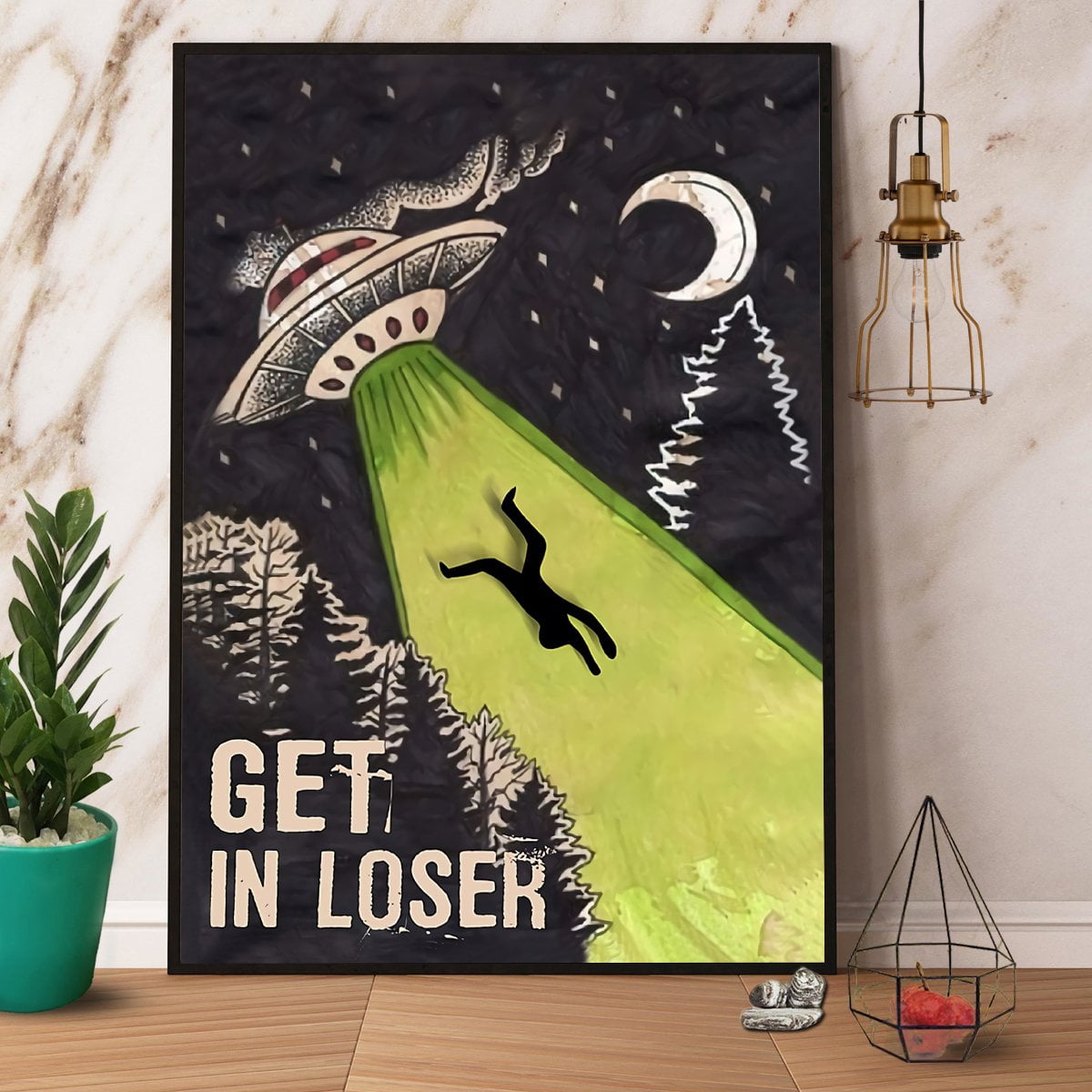 Spaceship Get In Loser Paper Poster No Frame Matte Wall Art Decor 11 x ...