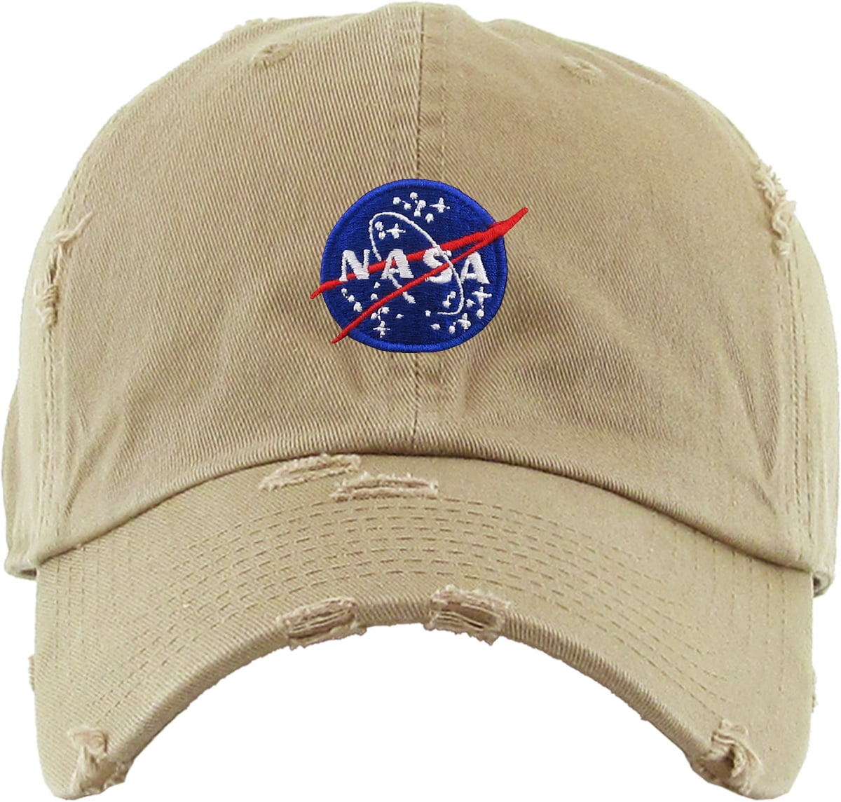 Spaceship Light Denim Vintage Distressed Dad Hat Adjustable Baseball ...