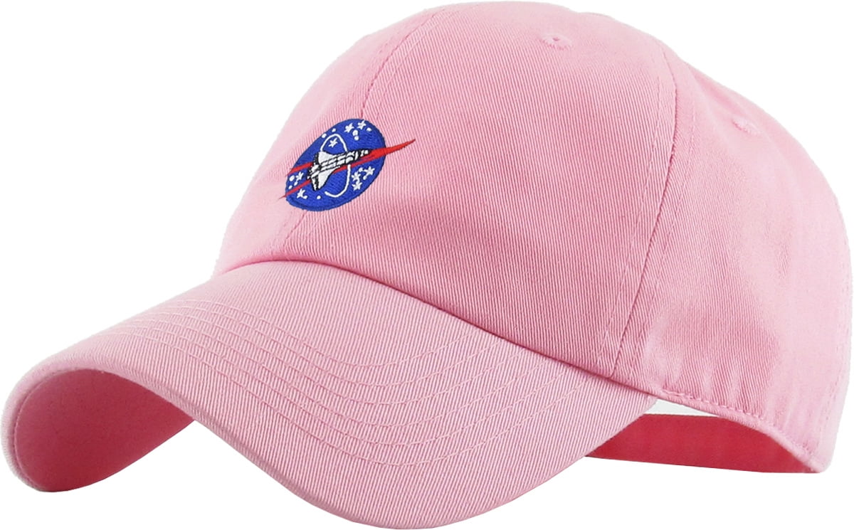 Spaceship Pink Dad Hat Baseball Cap Polo Style Adjustable NASA Galaxy ...