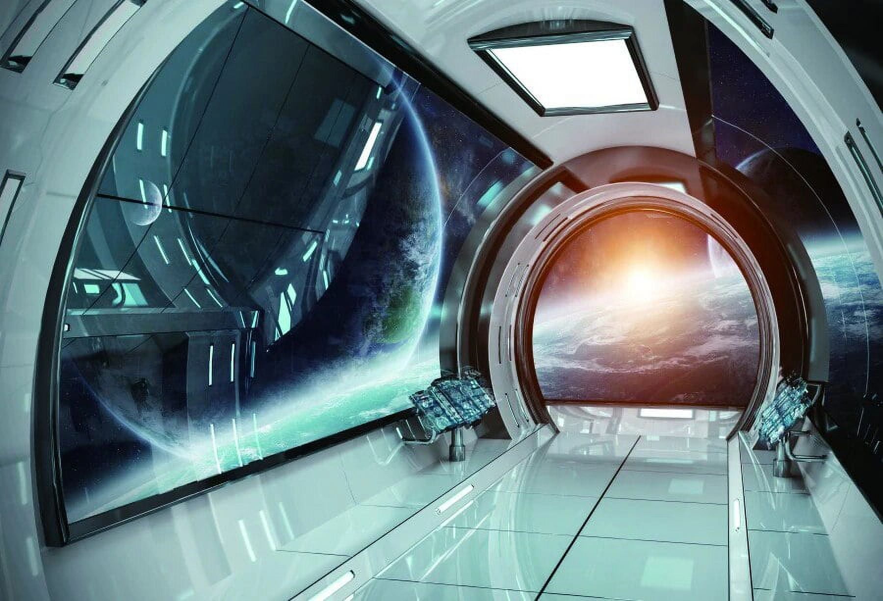Spaceship Science Fiction Cabinet Planet Photo Backdrop Universe Space ...