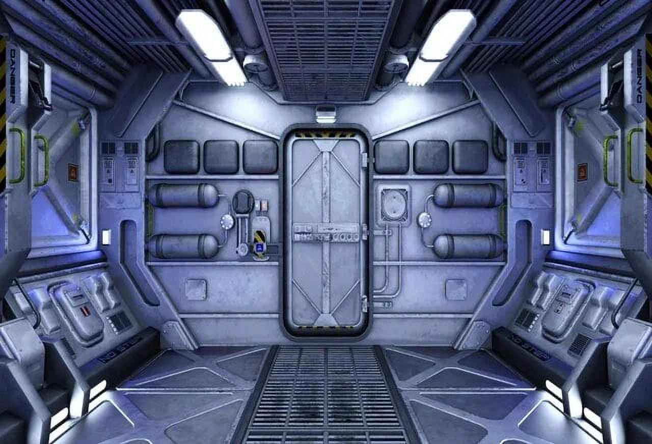 Spaceship Science Fiction Cabinet Planet Photo Backdrop Universe Space ...