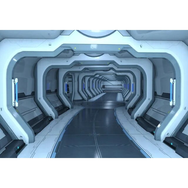 Spaceship Science Fiction Cabinet Planet Photo Backdrop Universe Space ...