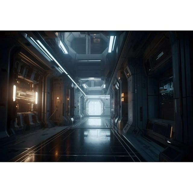 Spaceship Science Fiction Cabinet Planet Photo Backdrop Universe Space ...