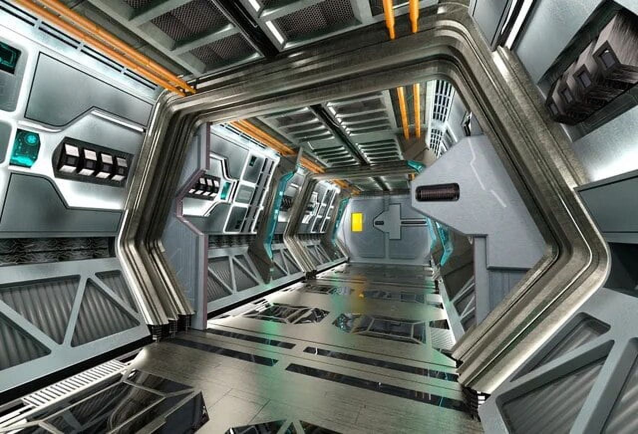 Spaceship Science Fiction Cabinet Planet Photo Backdrop Universe Space ...