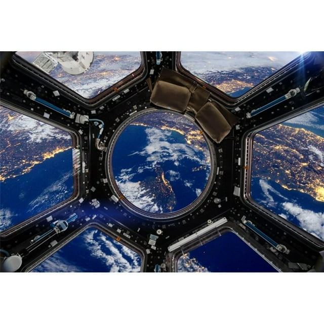 Spaceship Science Fiction Cabinet Planet Photo Backdrop Universe Space ...