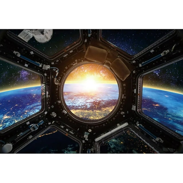 Spaceship Science Fiction Cabinet Planet Photo Backdrop Universe Space ...