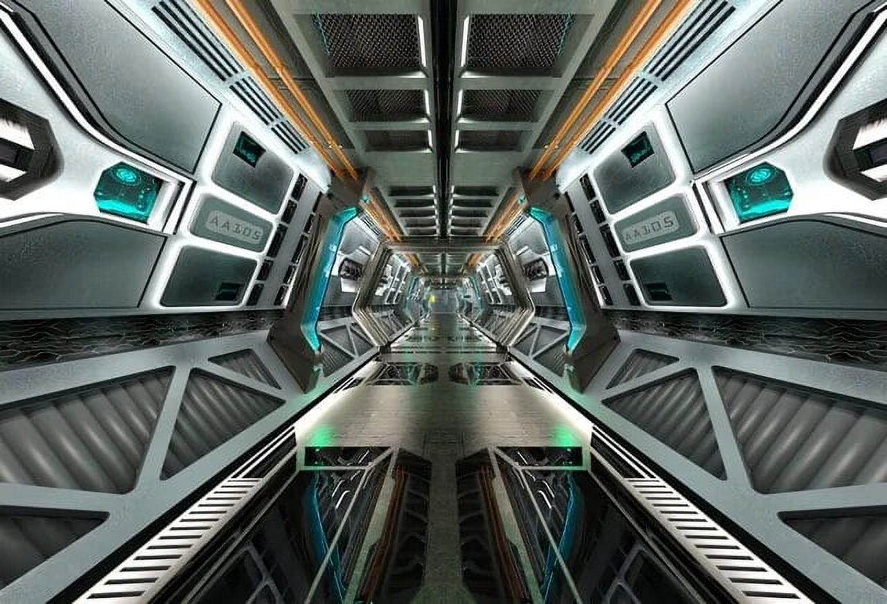 Spaceship Science Fiction Cabinet Planet Photo Backdrop Universe Space ...