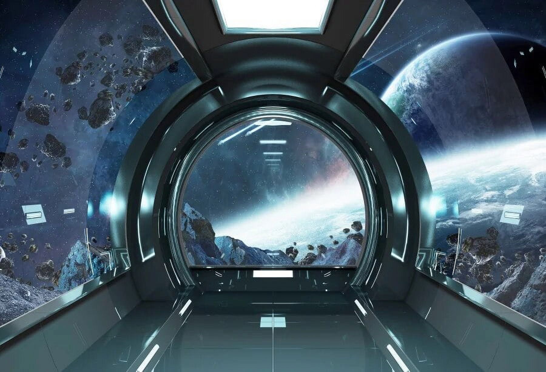 Spaceship Science Fiction Cabinet Planet Photo Backdrop Universe Space ...