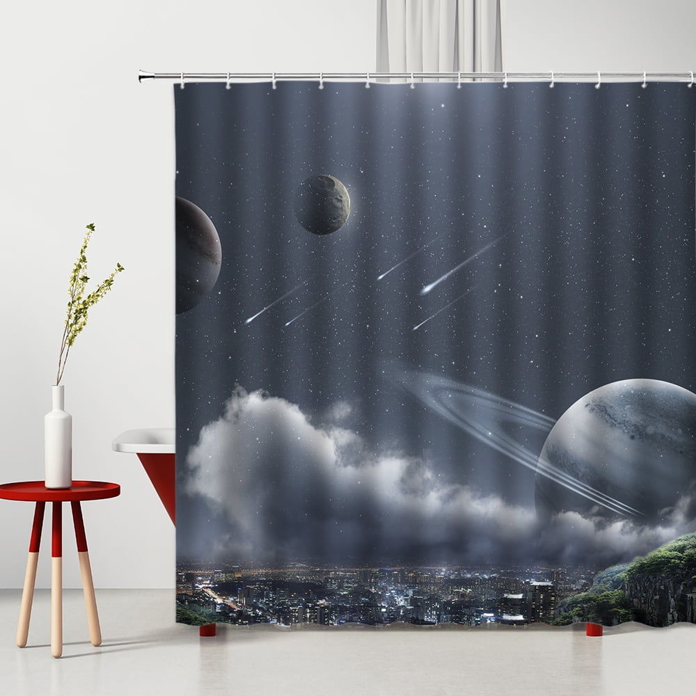 Spaceship Shower Curtain Spaceship Alien’s Blackout Curtains The ...
