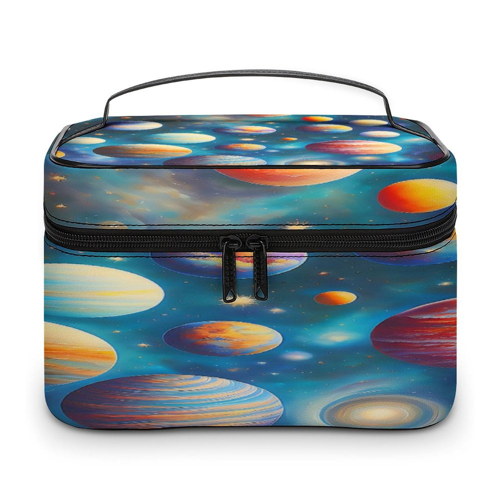 Spaceships, Planets, Planets Makeup Bag for Travel Reusable Cosmetic ...