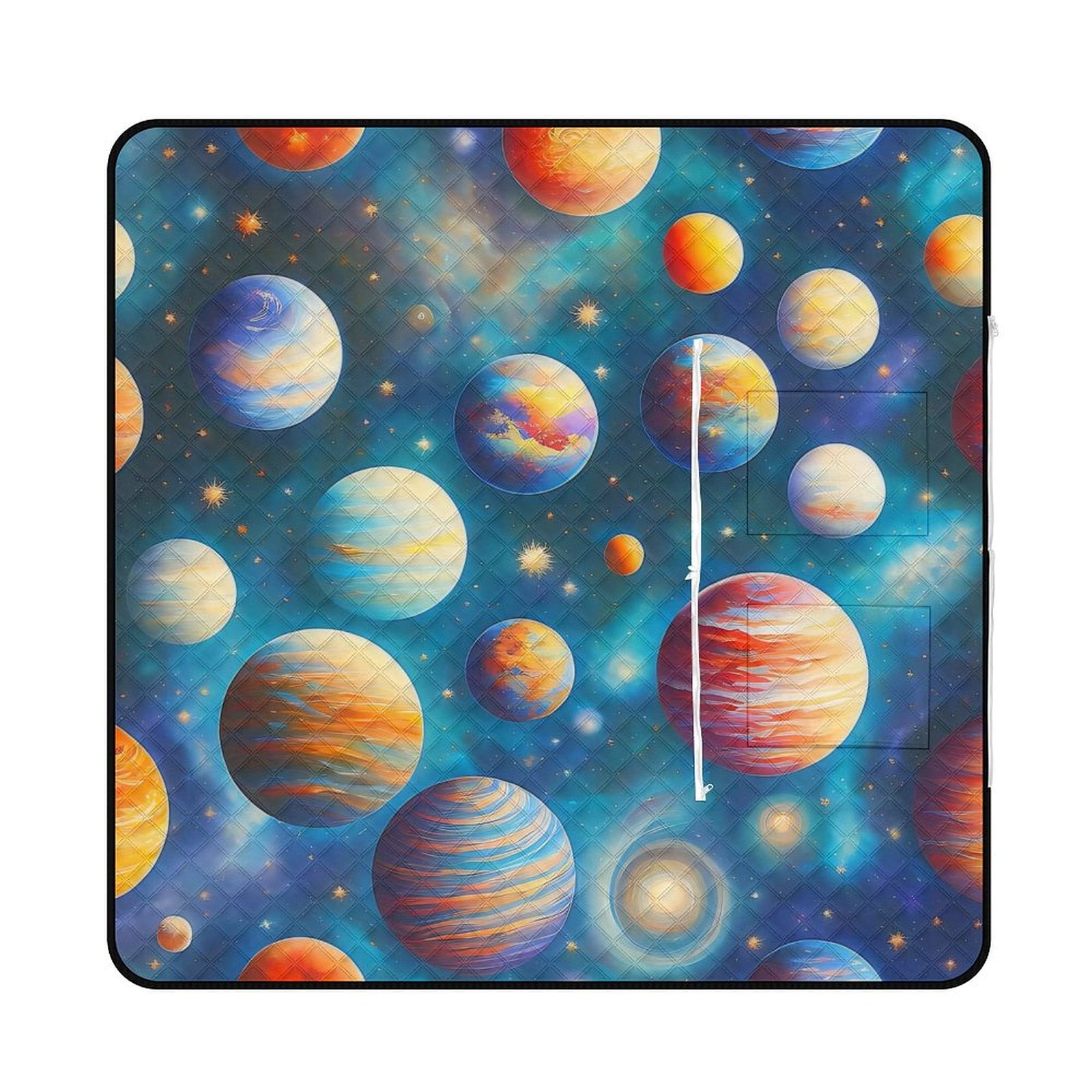 Spaceships, Planets, Planets Waterproof Beach Mat Folding Mattress ...