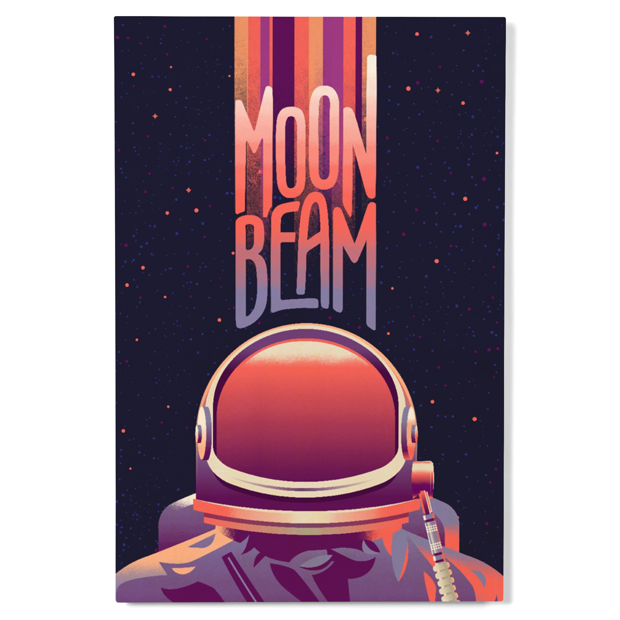 Spacethusiasm Collection, Astronaut, Moon Beam Birch Wood Wall Sign ...