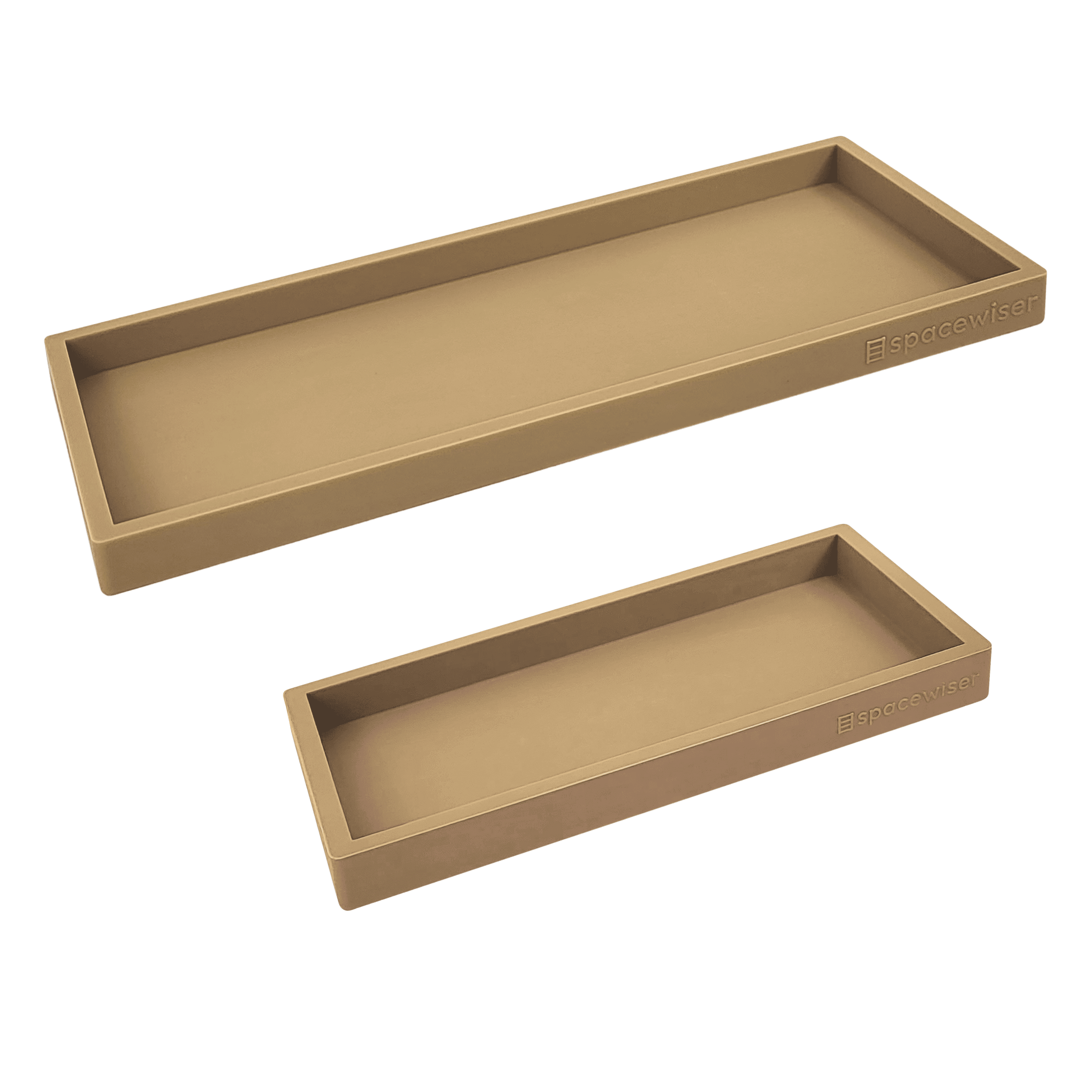 Spacewiser Countertop and Vanity Tray - 2 PC (11" and 7") Shatterproof ...