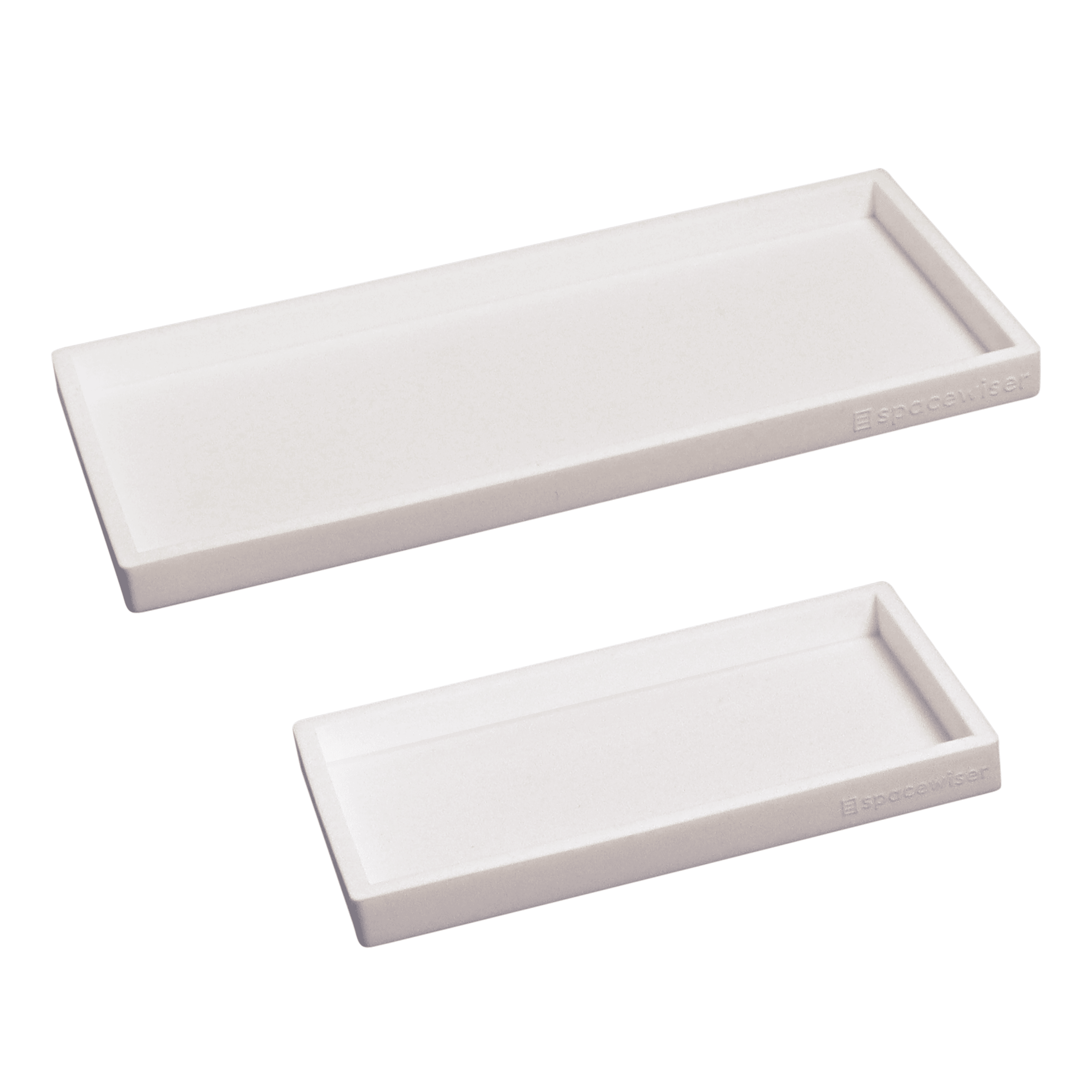 Spacewiser Countertop and Vanity Tray - 2 PC (11" and 7") Shatterproof ...