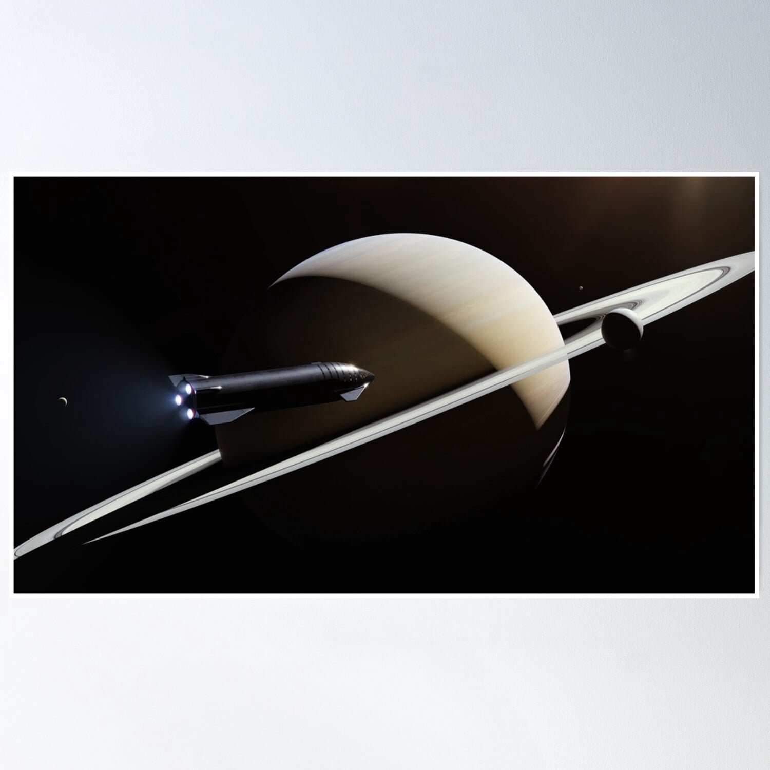Spacex Starship Poster Wall Art, Modern Wall Decor, 24x36 UNFRAMED ...