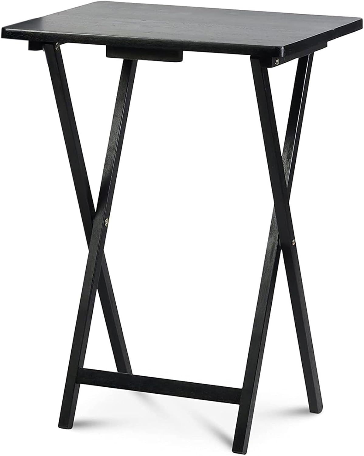 Spacious Multifunctional Modern Folding Sturdy Wooden TV Tray Snack ...