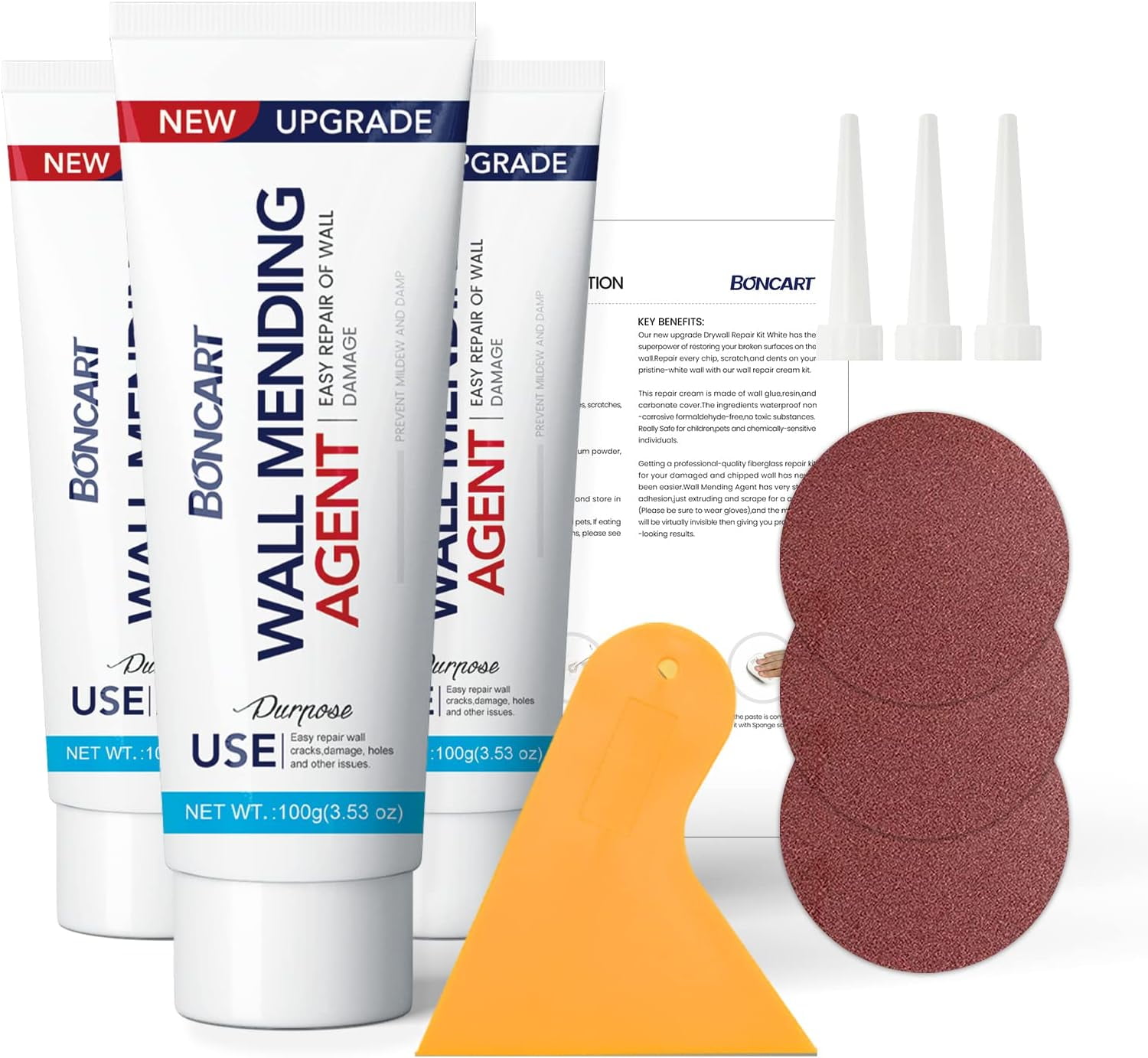 Spackle Wall Repair Kit, Drywall Repair Patch Kit,Wall Mending Agent ...