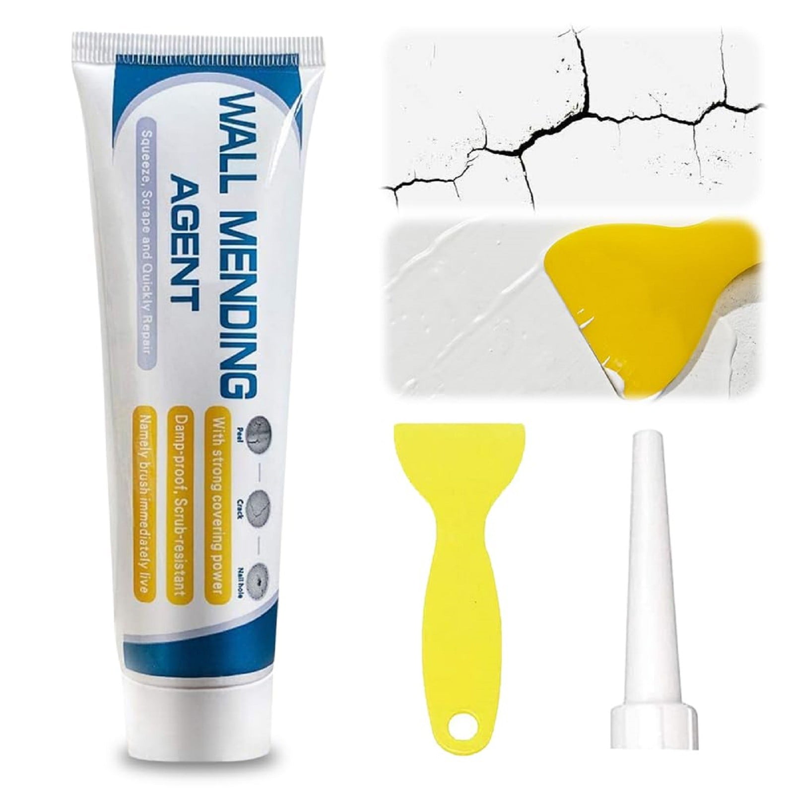 Spackle Wall Repair Kit, Drywall Repair kit, Wall Mending Agent Putty ...
