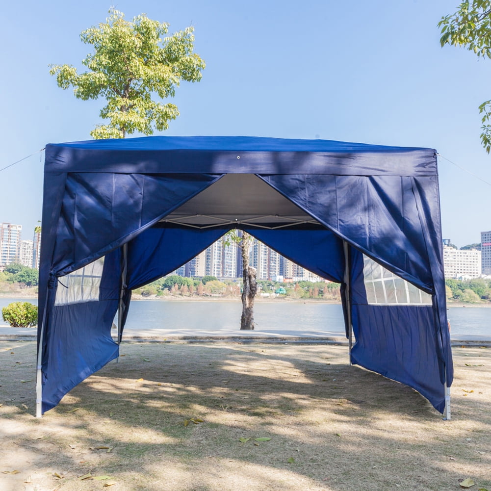 Spaco 10x10 FT pop up canopy with 2 Windows And 2 Doors, Instant ...