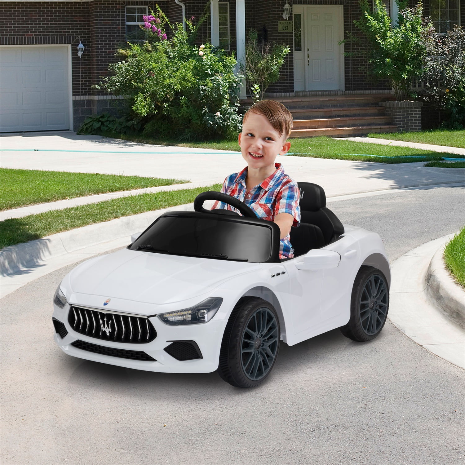 Spaco 12V Maserati Licensed Kids Ride on Car, Battery Powered Car with ...
