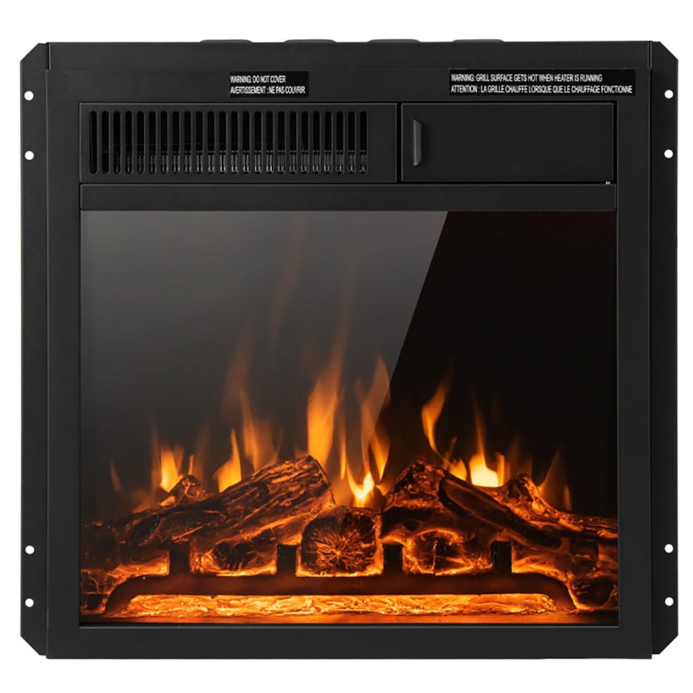 Spaco 18/22.5 Inch Electric Fireplace Insert with 7-Level Adjustable ...